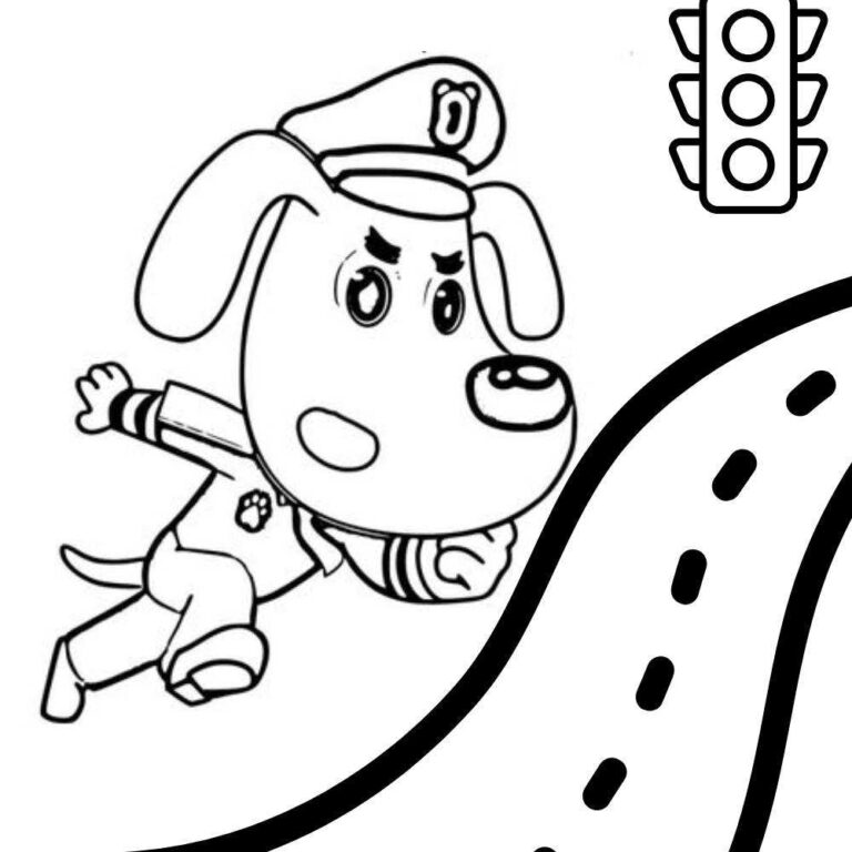 Detetive Labrador para Colorir e imprimir - Artesanato Passo a Passo!