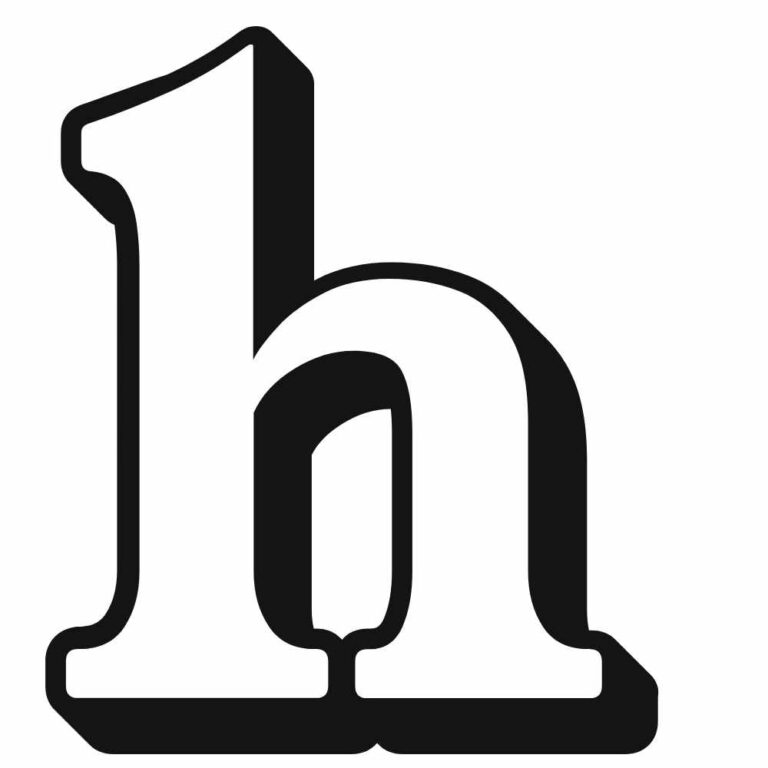 Molde letra H para imprimir e recortar - Artesanato Passo a Passo!