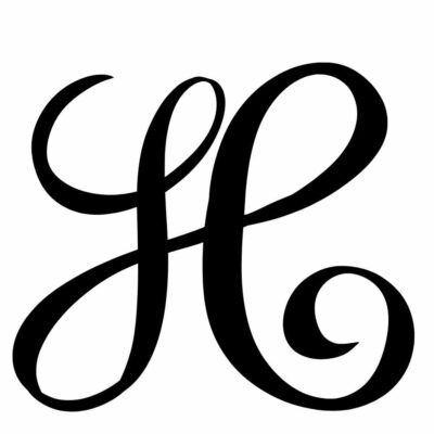 Molde letra H para imprimir e recortar - Artesanato Passo a Passo!