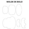 Molde bolo em EVA para imprimir - Artesanato Passo a Passo!