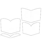 Molde de livro aberto para imprimir - Artesanato Passo a Passo!