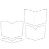 Molde de livro aberto para imprimir - Artesanato Passo a Passo!
