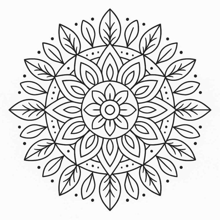 Mandala para colorir e imprimir - Artesanato Passo a Passo!