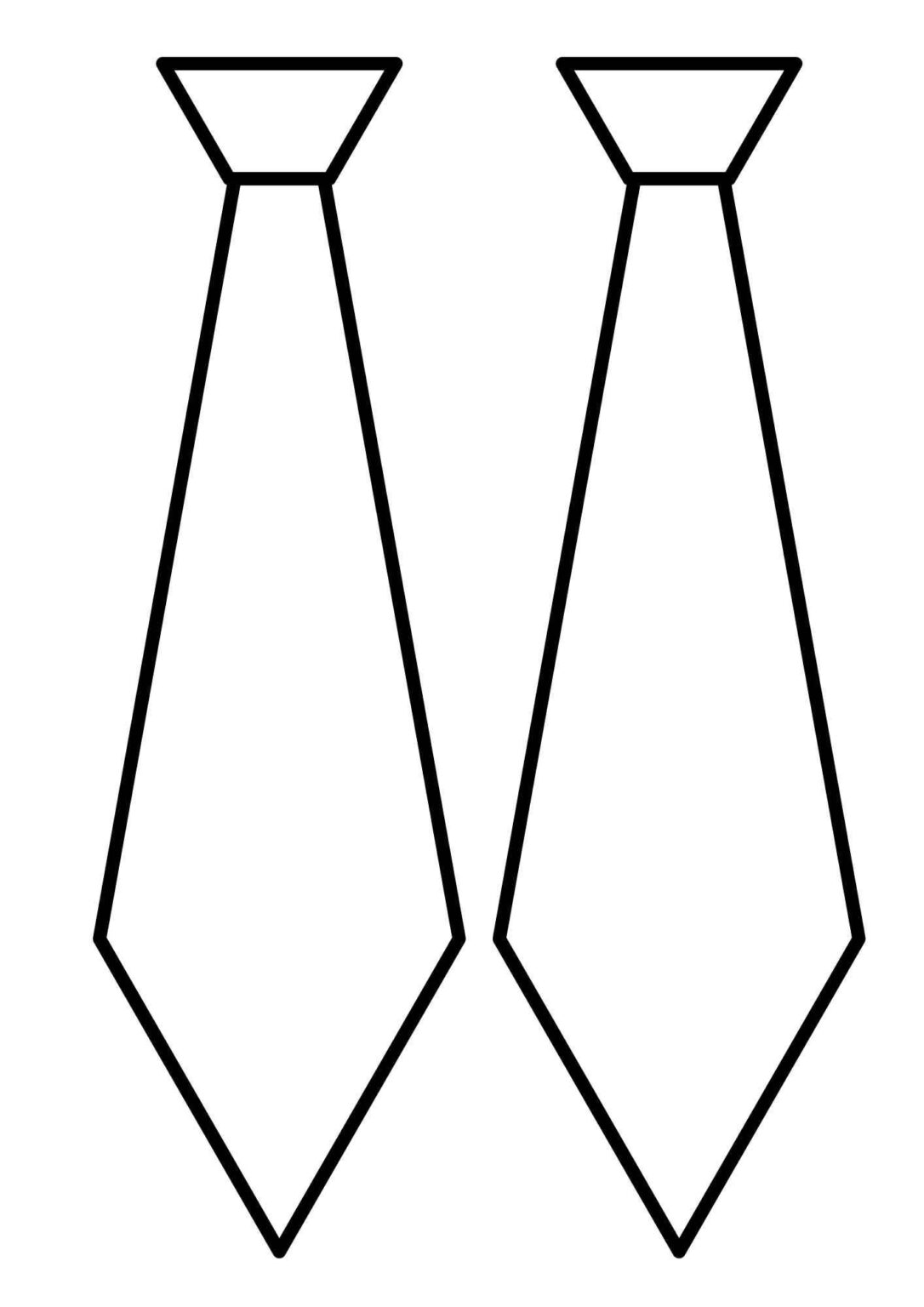 Molde de Gravata Dia dos Pais: ideias e moldes para imprimir e ...