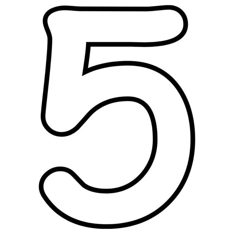 Molde número 5: ideias criativas para imprimir, recortar e decorar ...