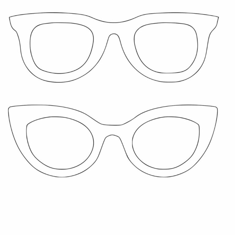 Molde de Óculos para imprimir em PDF - Artesanato Passo a Passo!