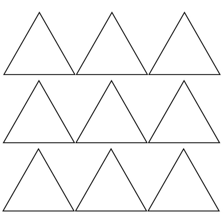 Molde de triângulo para imprimir - Artesanato Passo a Passo!